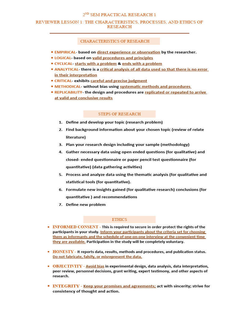 PR 1 Lesson 2 | PDF | Methodology | Qualitative Research