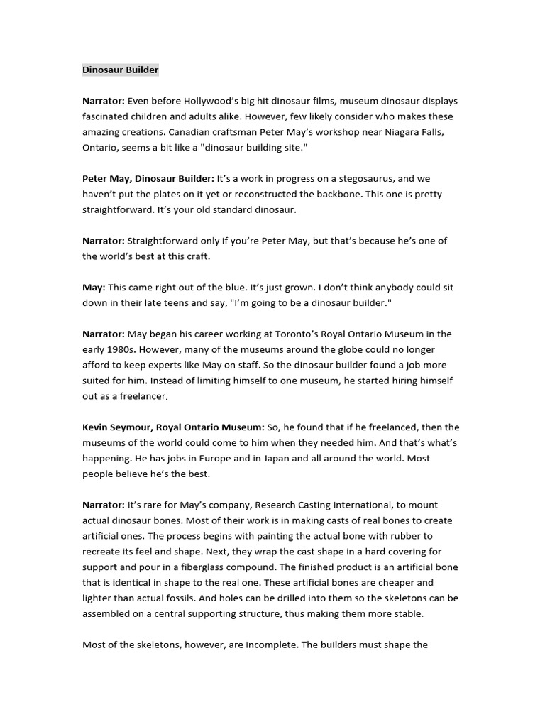 05 Dinosaur Builder | PDF