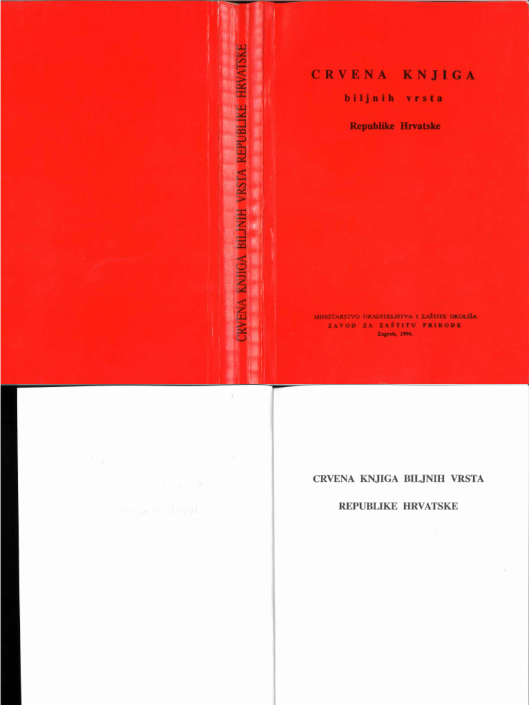 Crvena Knjiga Biljnih Vrsta 1994 | PDF