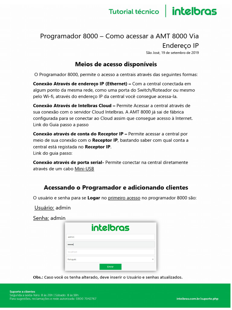Tutorial Programador 8000 - Acessso Via Endereço IP (ETH) | PDF ...