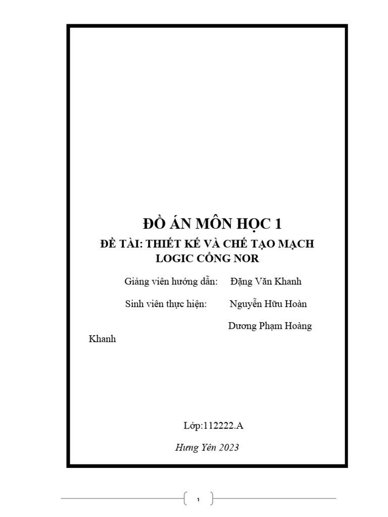ĐO ÁN (AutoRecovered) | PDF