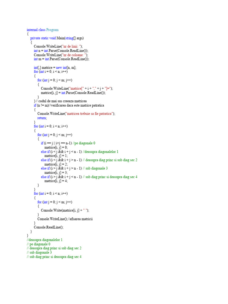 Avram Teodora Tema Matrici | PDF