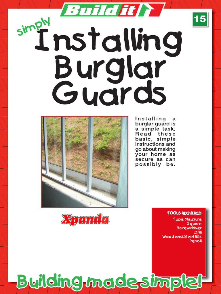 Installing Burglar Guards | PDF
