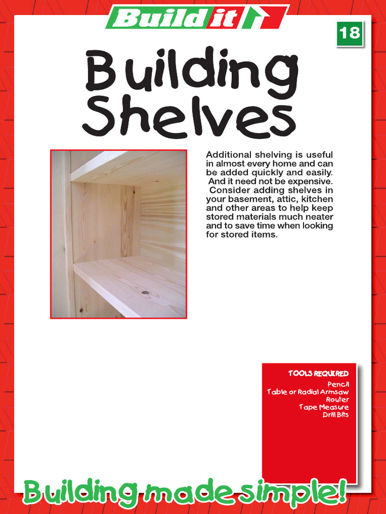 Building Shelves | PDF