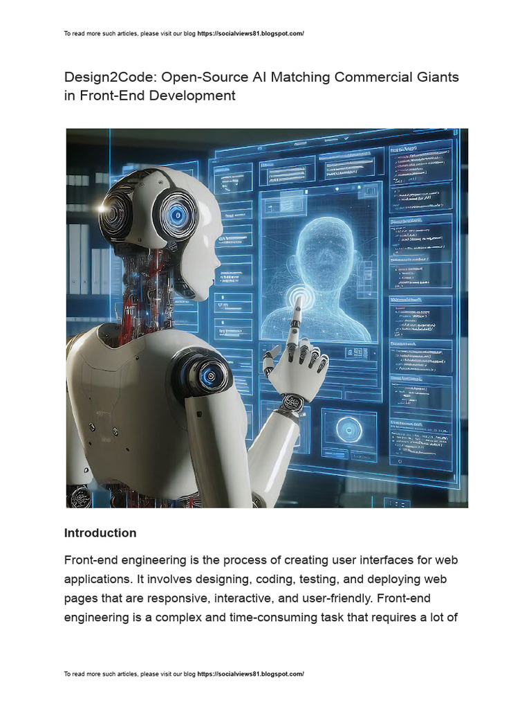 Design2Code: AI for Front-End Automation | PDF | World Wide Web | Internet & Web