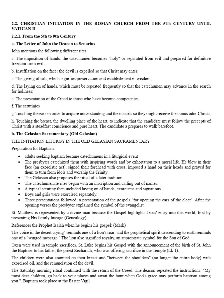 Understanding Scrutinies in Baptism | PDF | Confirmation | Baptism
