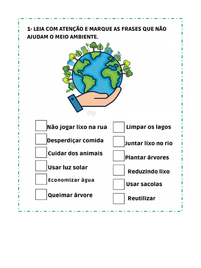 Atividades Meio Ambiente 2º Ano | PDF