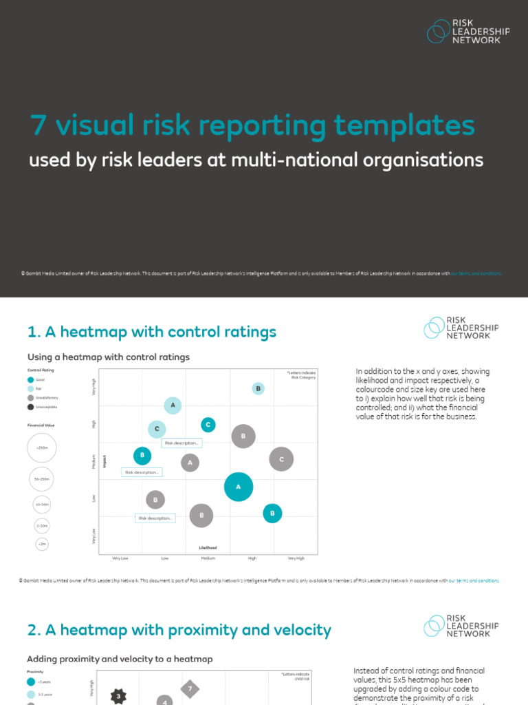 7 Visual Risk Reporting Templates | Download Free PDF | Risk