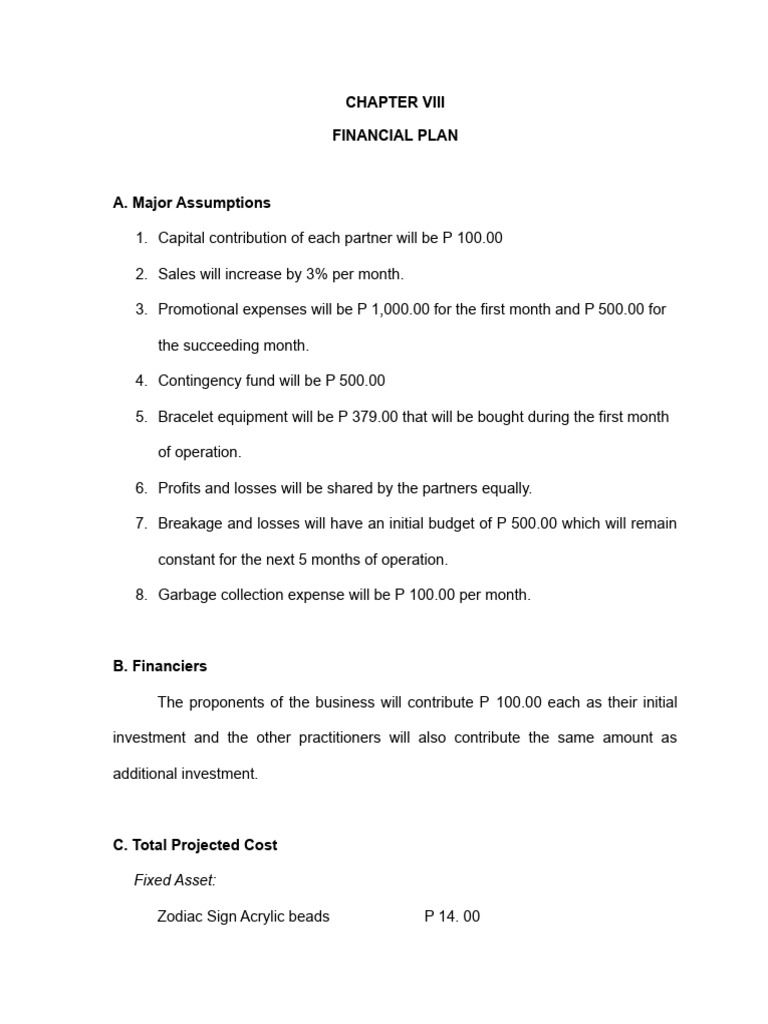 10 Chapter 8 Financial Plan 4 | PDF | Return On Investment | Depreciation