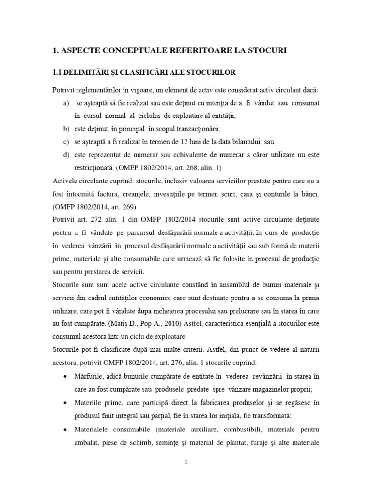 Licenta Stocuri MODEL | PDF