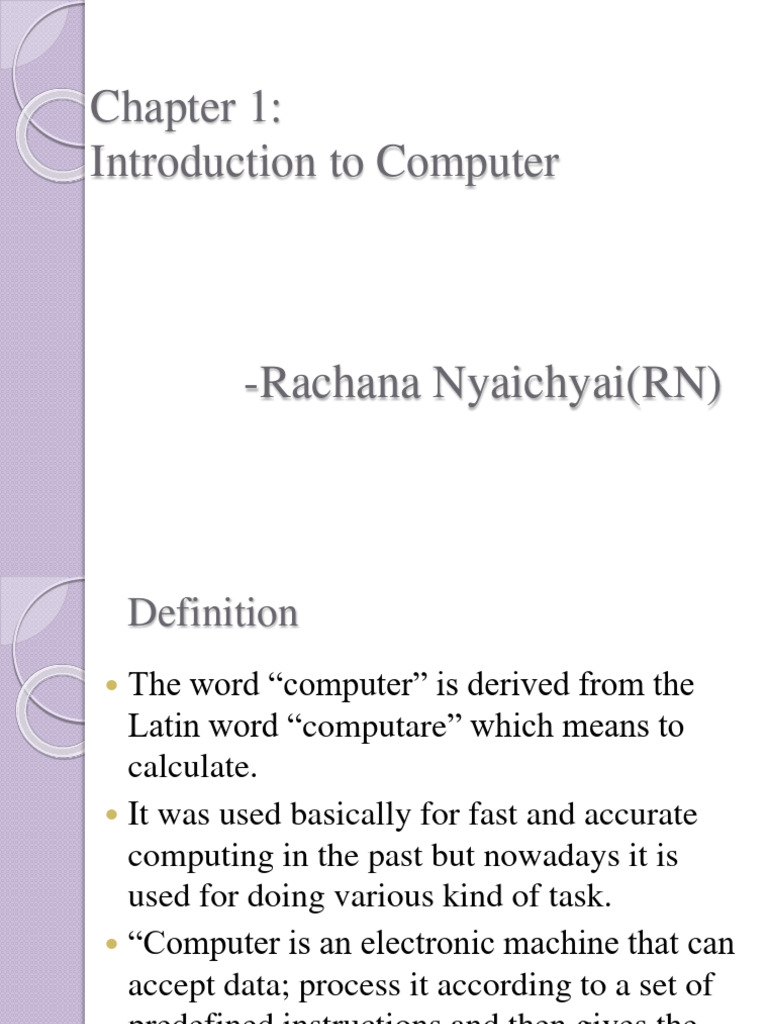 Chapter1-2-1 | PDF | Computer Data Storage | Central Processing Unit