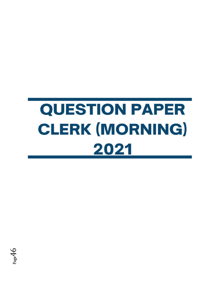 Punjab Government Exam Quiz Questions | PDF