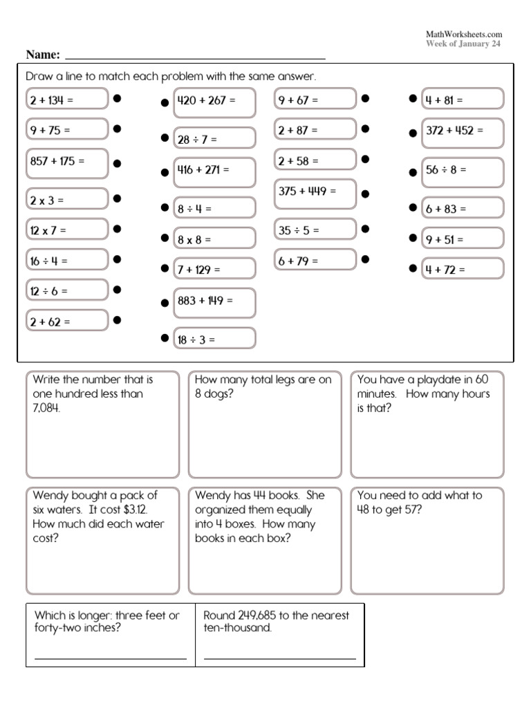 MathWorksheetsGrade4_1_24 | PDF