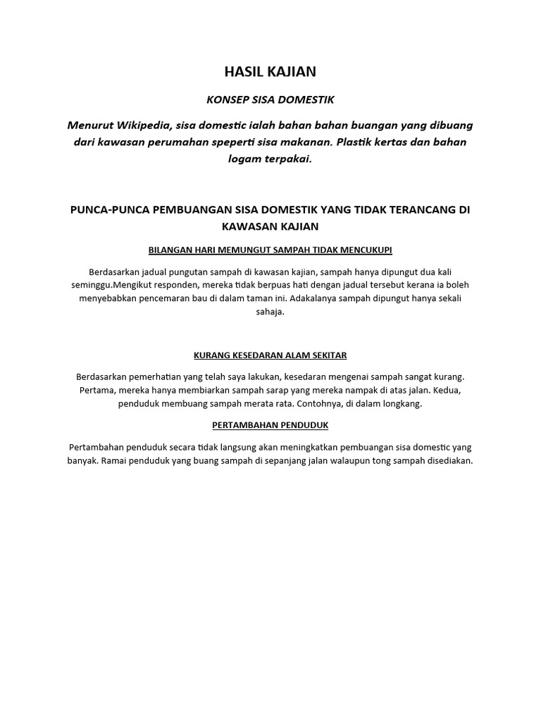 Hasil Kajian | PDF