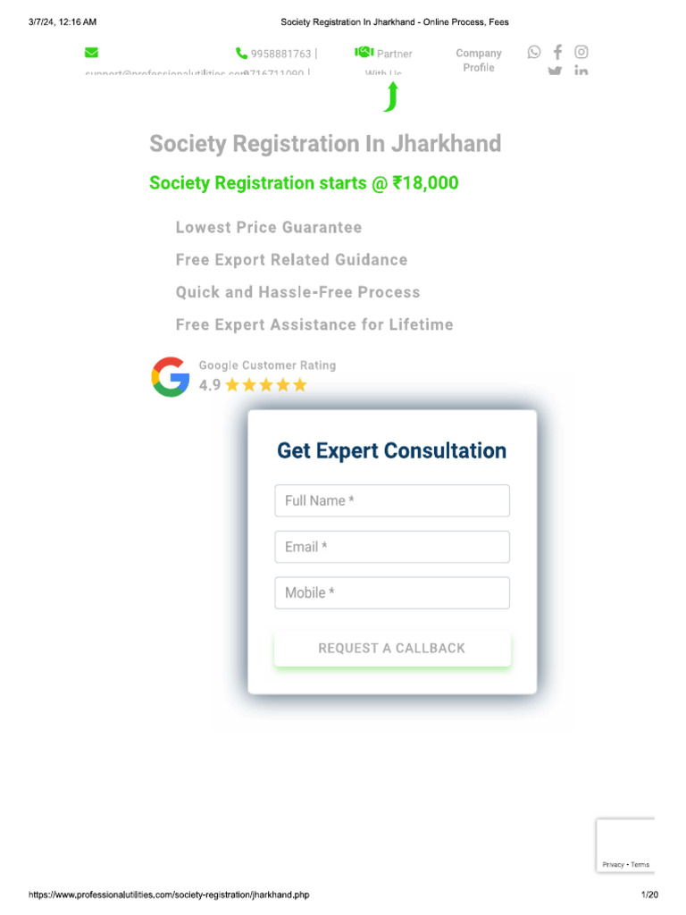 society_Registration_Jharkhand_Steps | PDF