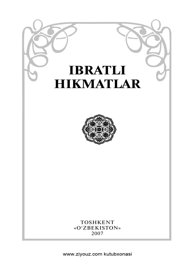 Ibratli Hikmatlar | PDF