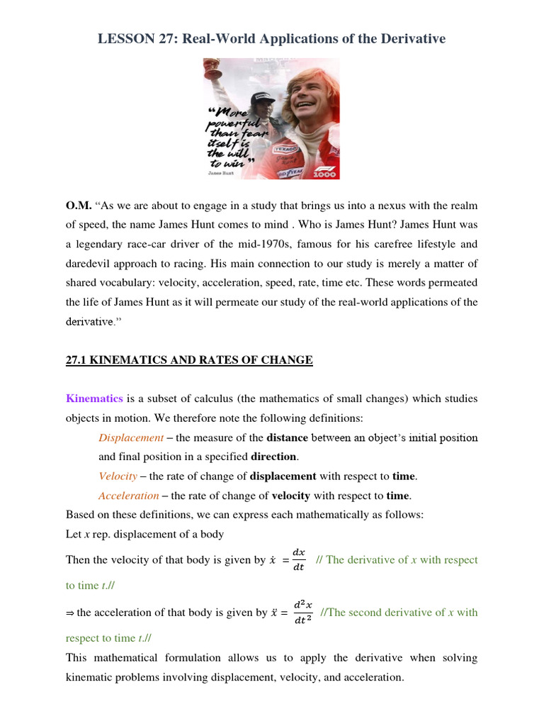 AddMathLesson (5th Form Term 1, Lesson 27_Real World Applications of ...