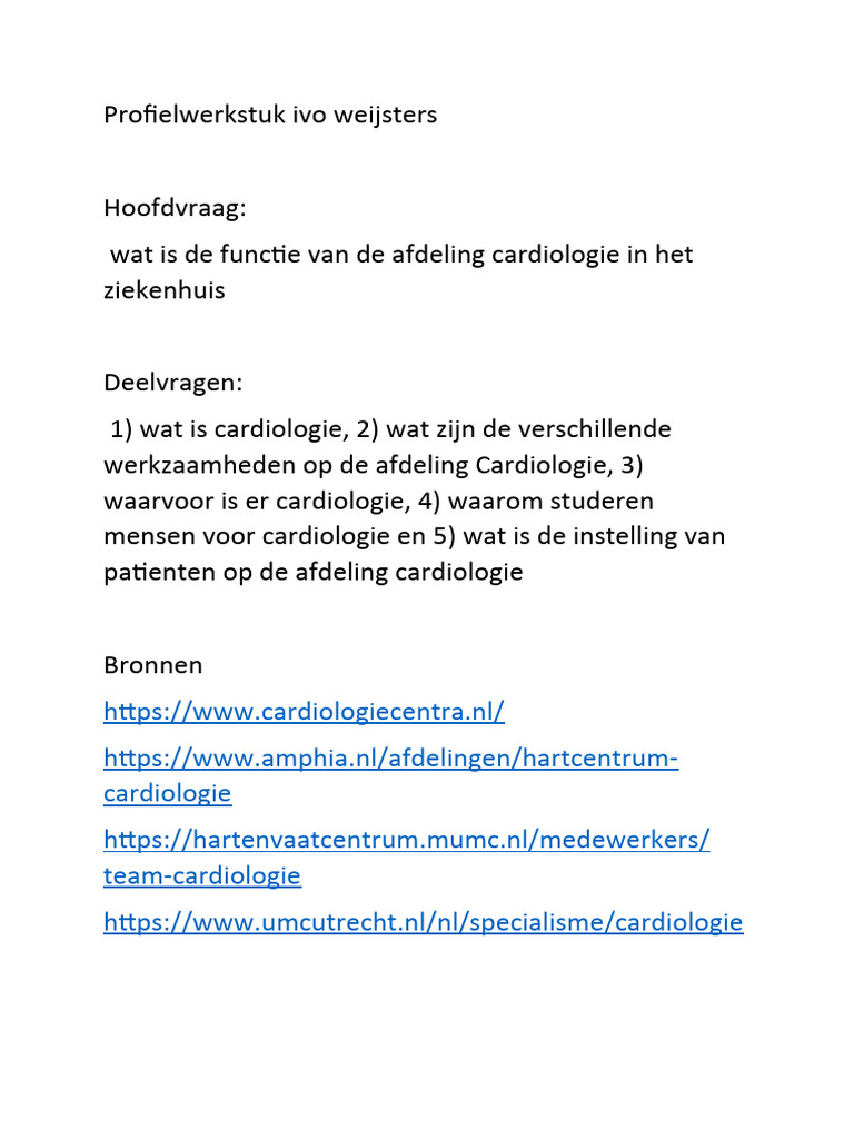 Profielwerkstuk Ivo Weijsters | PDF