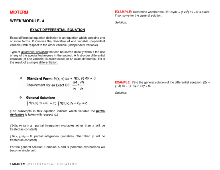 MODULE 4- MATH 121 | PDF