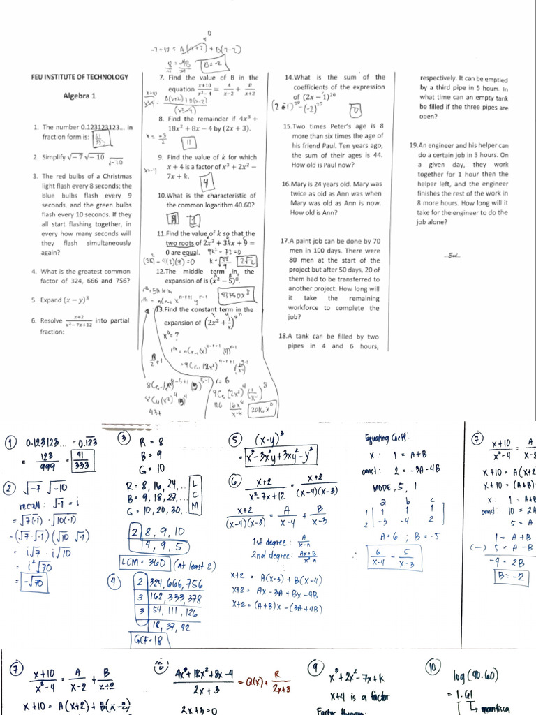 Correl 3 Algebra 1 | PDF