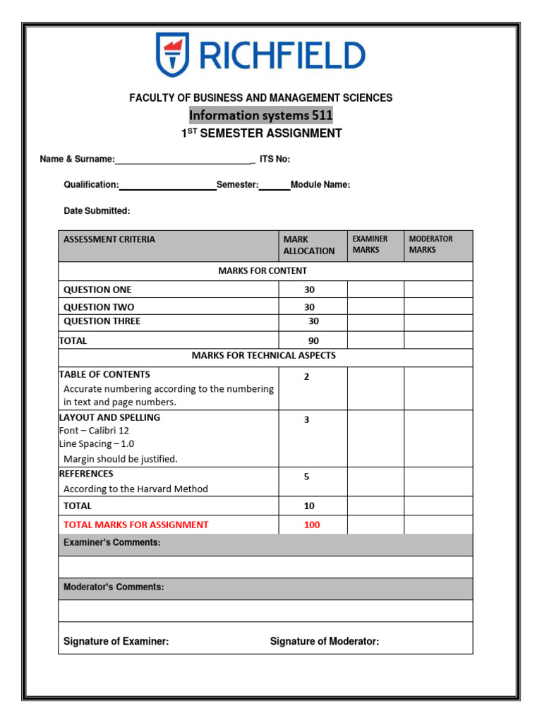 Information Systems 511 Assignment Guide | PDF | Computer Virus ...