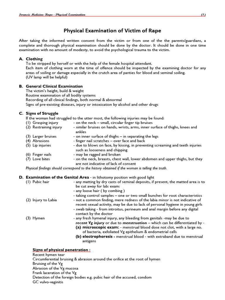 Rape 2 | PDF | Rape | Injury