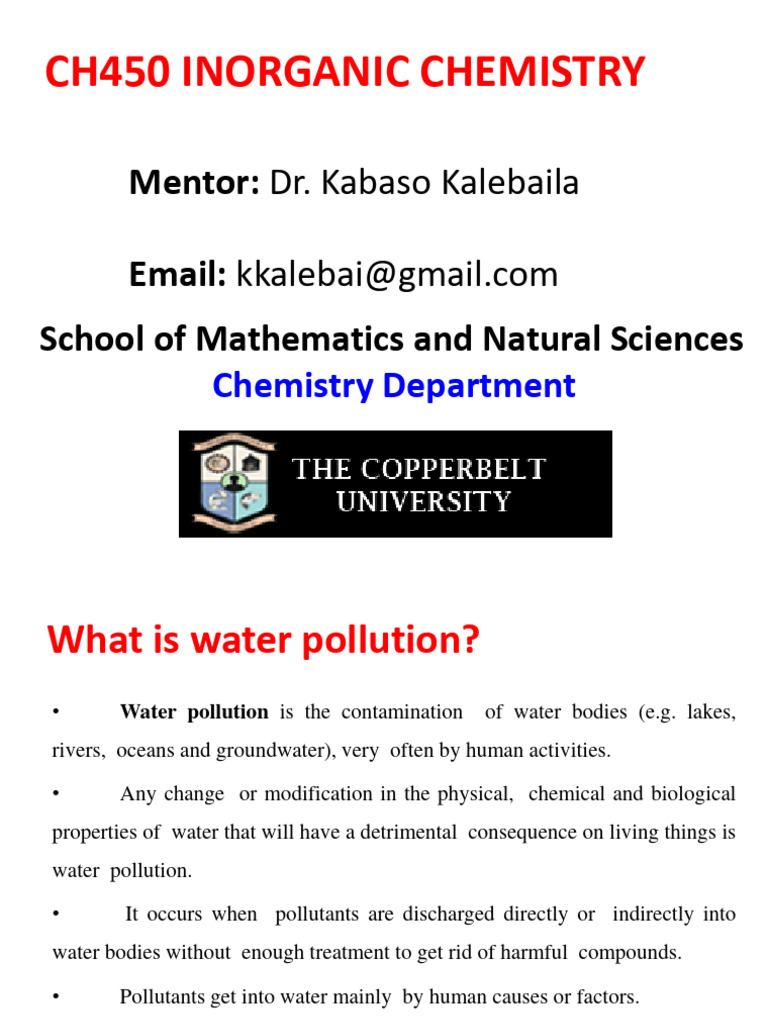 Water Pollution Eutrophication Detergents BOD COD | PDF | Water Pollution | Sewage Treatment