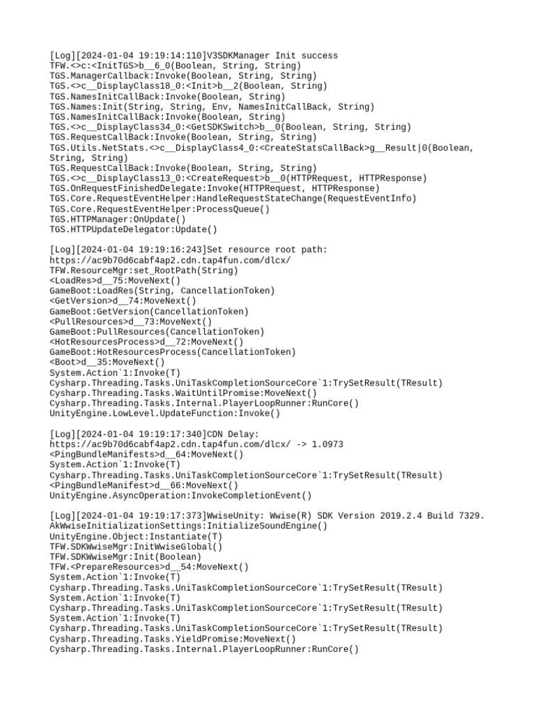 Log 20240104 | PDF | String (Computer Science) | Software Development