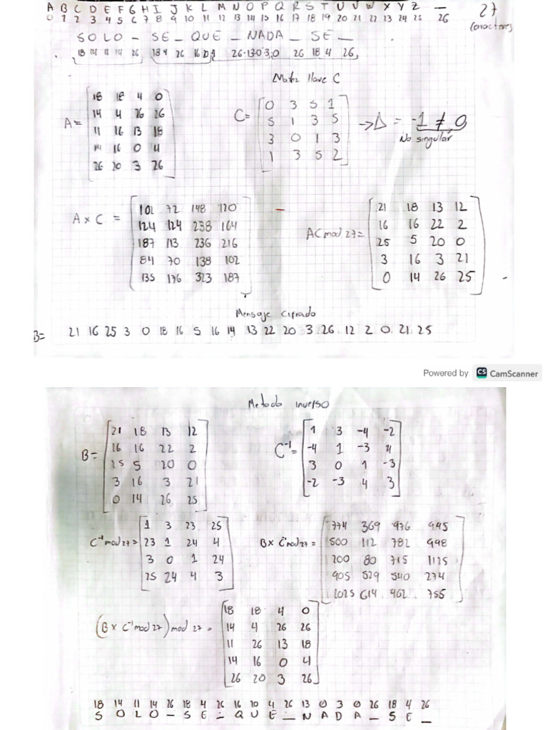 Cifrado de Hill | PDF