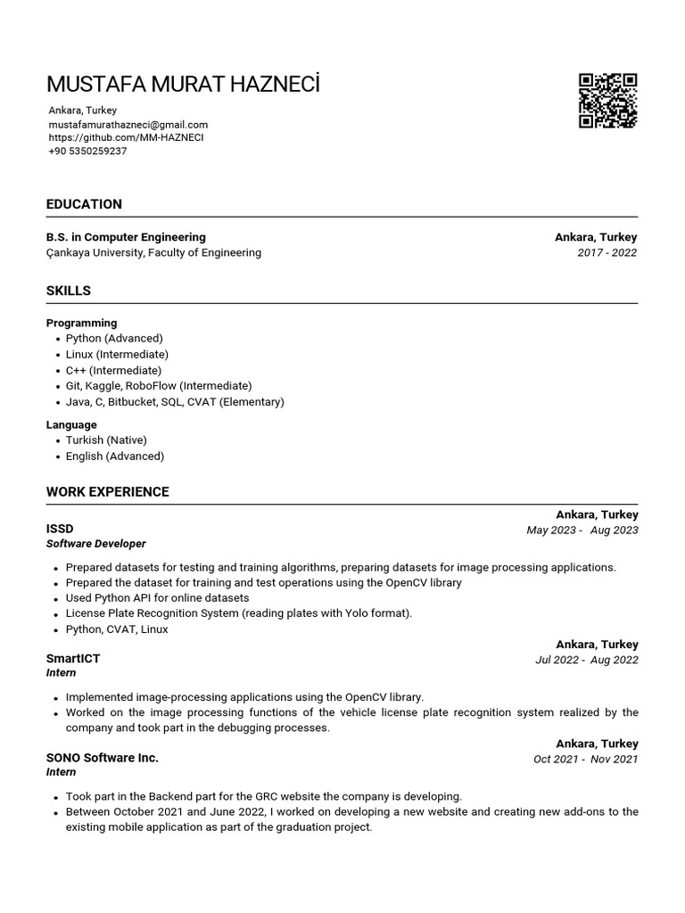 Mustafa Murat Hazneci CV | PDF | Computer Programming | Python ... Mustafa Murat Hazneci CV | PDF | Computer Programming | Python ...