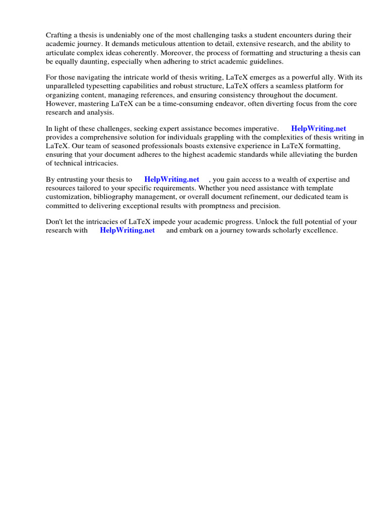 Thesis in Latex Template | PDF | Thesis | Academic Degree