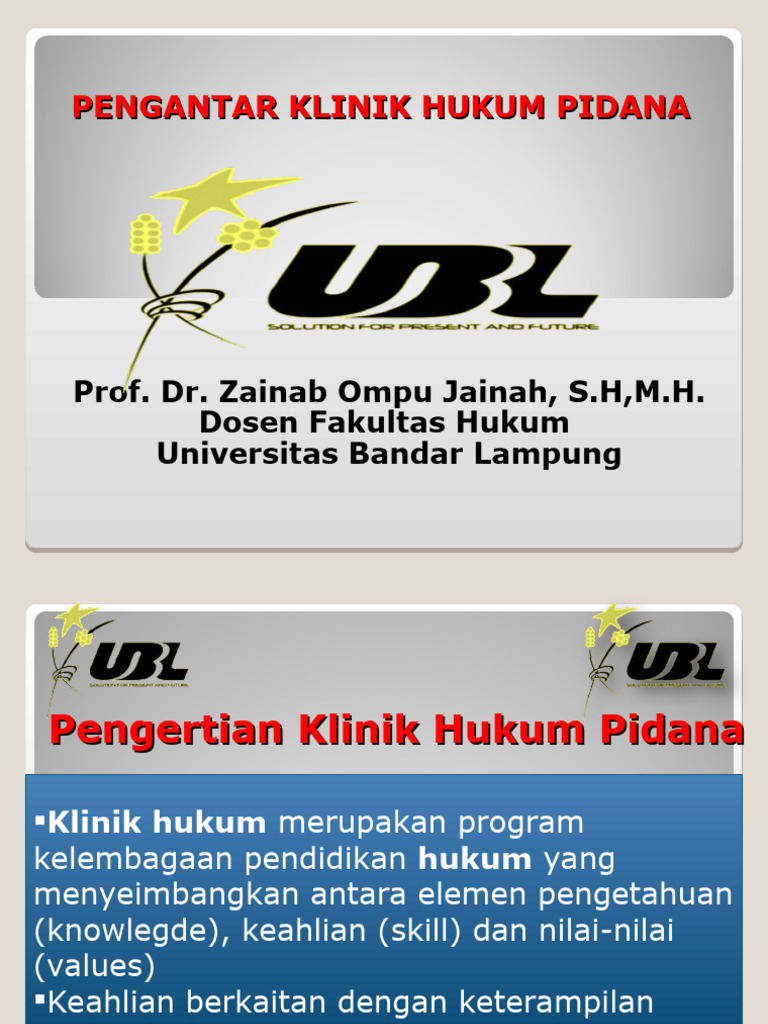 Klinik Hukum Pidana | PDF