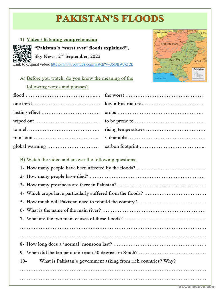 2022 Pakistan's Floods | PDF | Indus River | Environmental Issues