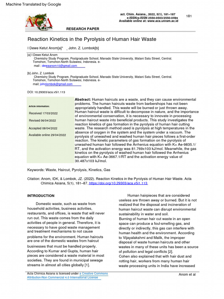 Jurnal Arhenius Inter Tono Translate | PDF