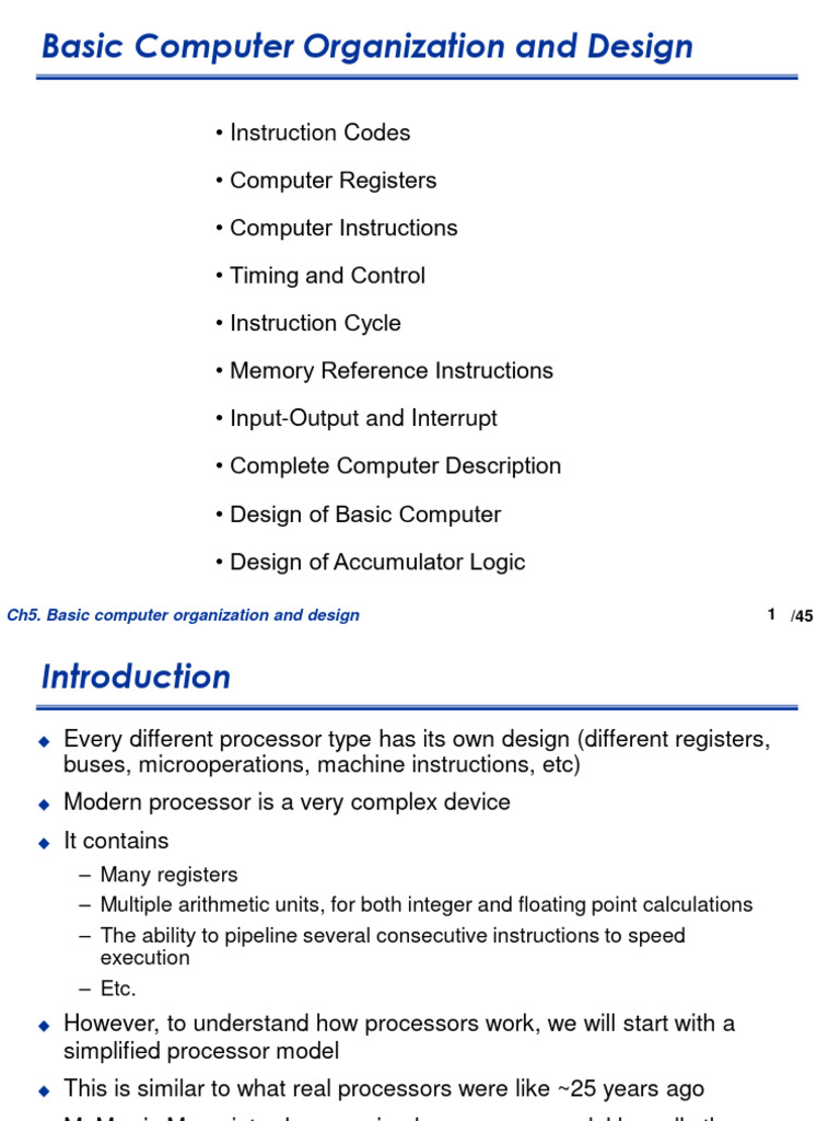 CH 5 | PDF | Central Processing Unit | Input/Output
