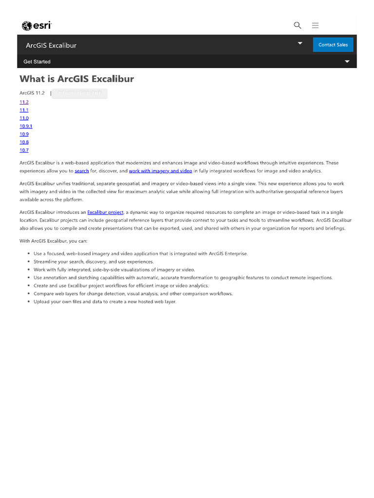 Introduction To ArcGIS Excalibur | PDF