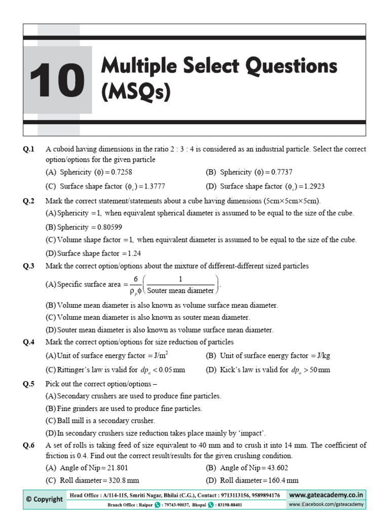 1383878Multiple Select Question_compressed | PDF | Mill (Grinding) | Classical Mechanics