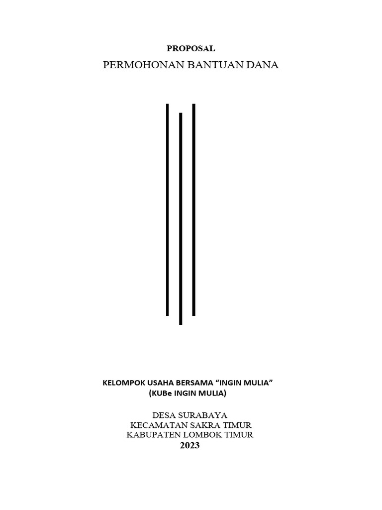Proposal Bantuan Terop dan Kursi | PDF | Perjalanan