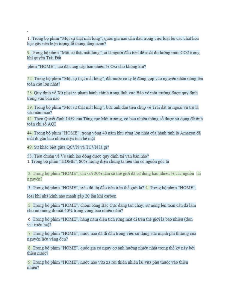 ÔN TẬP 100 CÂU CNMT | PDF