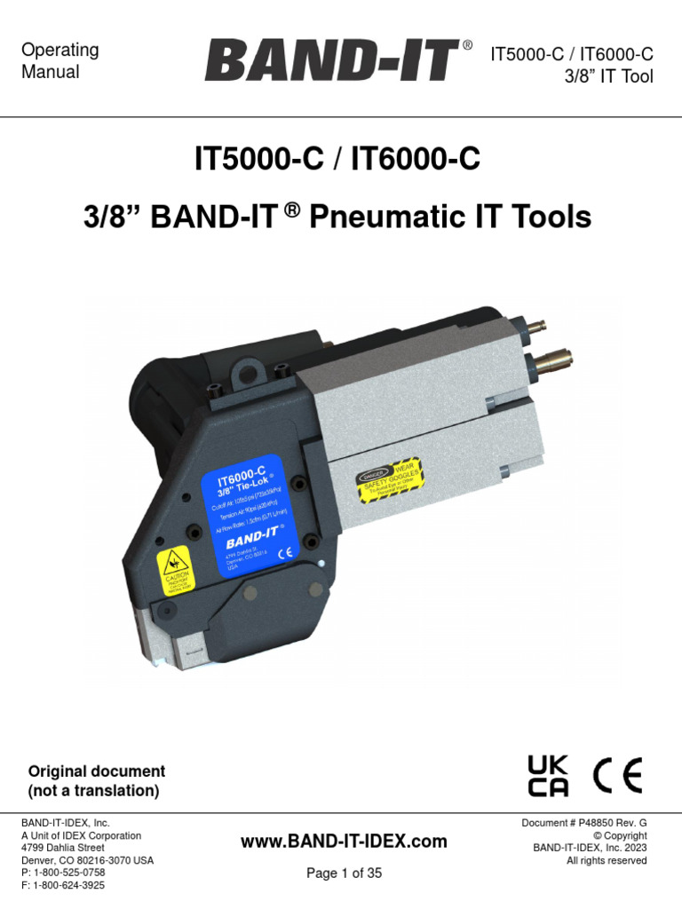 IT5000 C IT6000 C Operating Manual - Cleaned | PDF | Valve | Mechanical ...