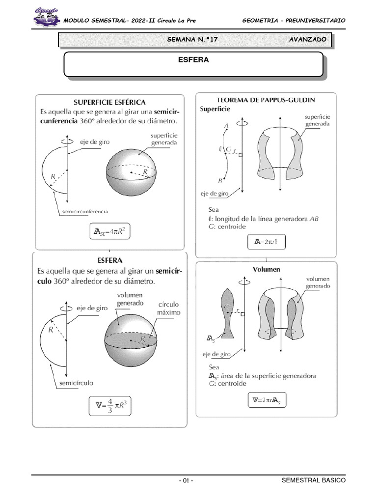 Tema 17 - Esfera | PDF