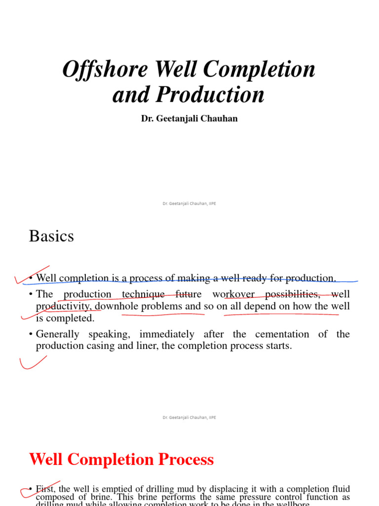 Well Completion and Production Offshore | PDF | Casing (Borehole ...