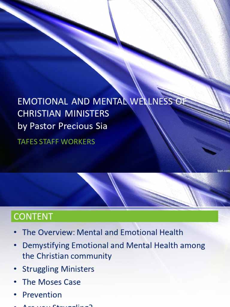 Mental Wellness for Christian Ministers | PDF | Religion & Spirituality