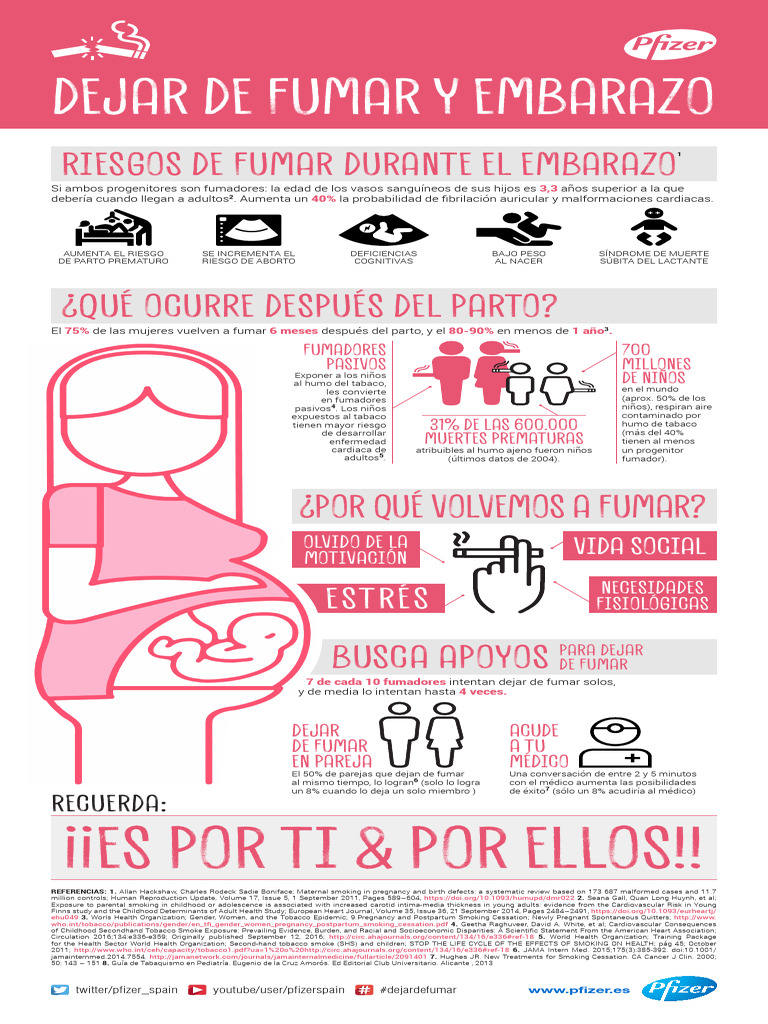 infografia-tabaquismo-embarazo | PDF | De fumar | Ciencias de la Salud