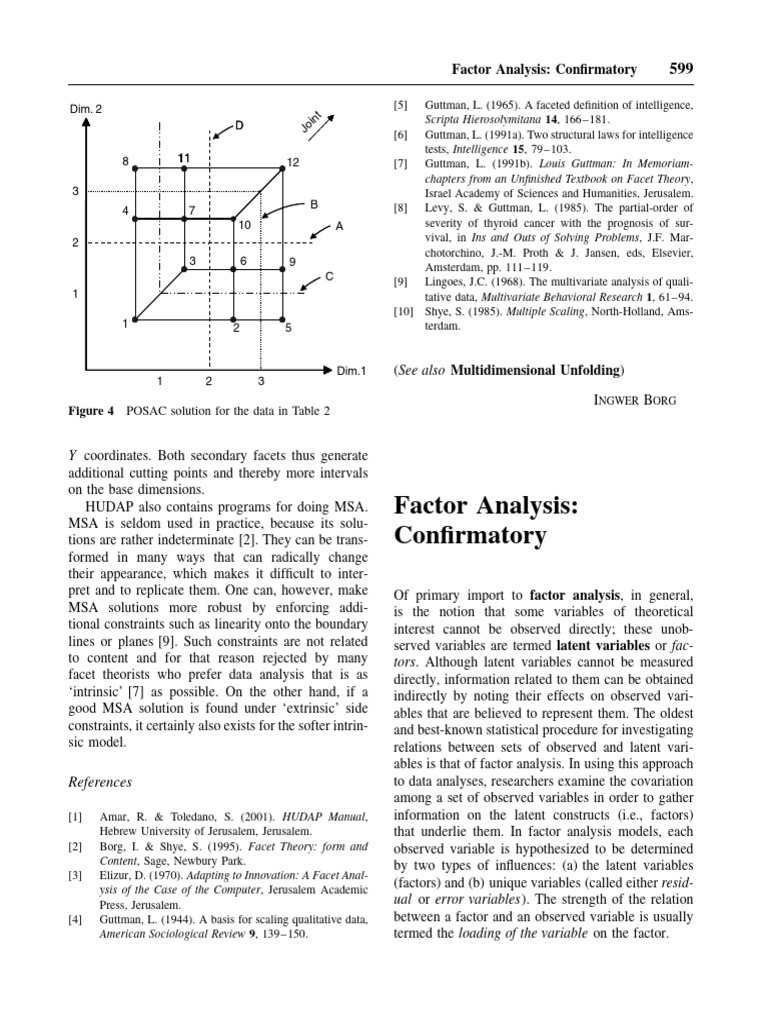 FA From Encyclopedia - of - Statistics For Behavioral Sciences | PDF | Structural Equation ...