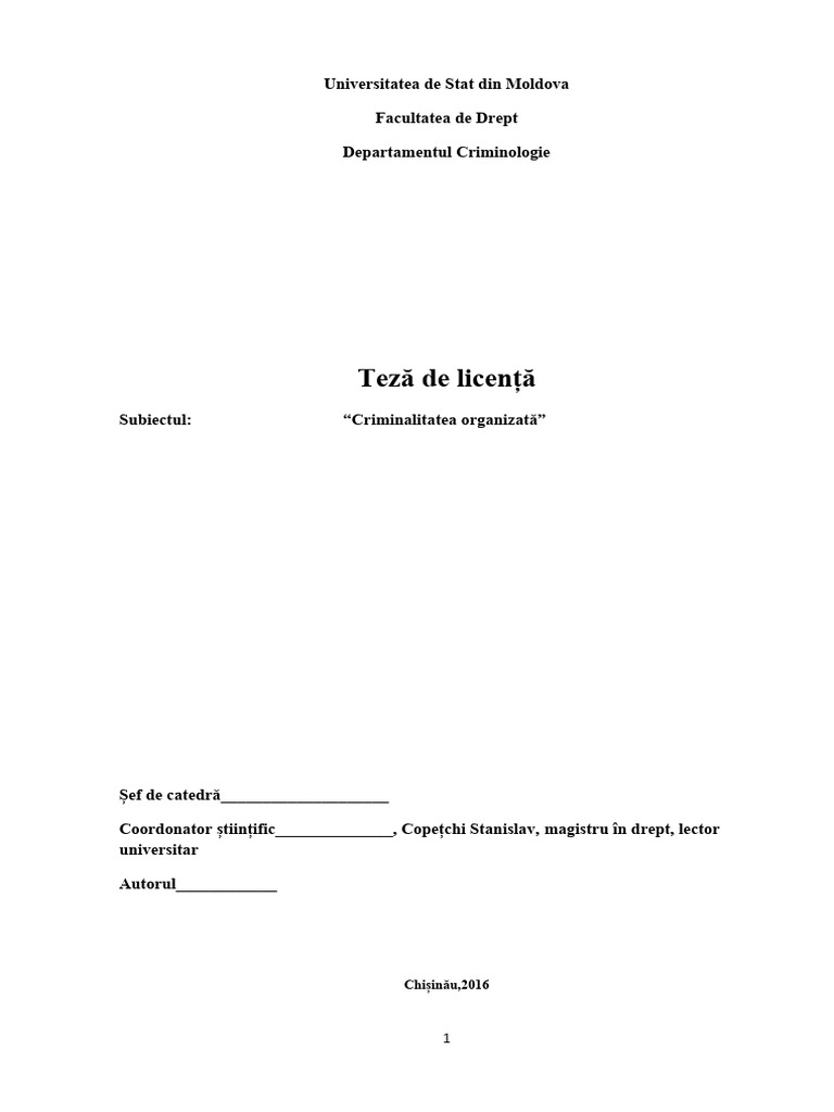 Teza de Licenta | PDF