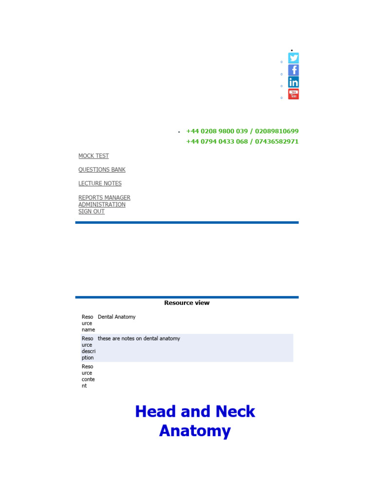 Anatomy For Ore | PDF