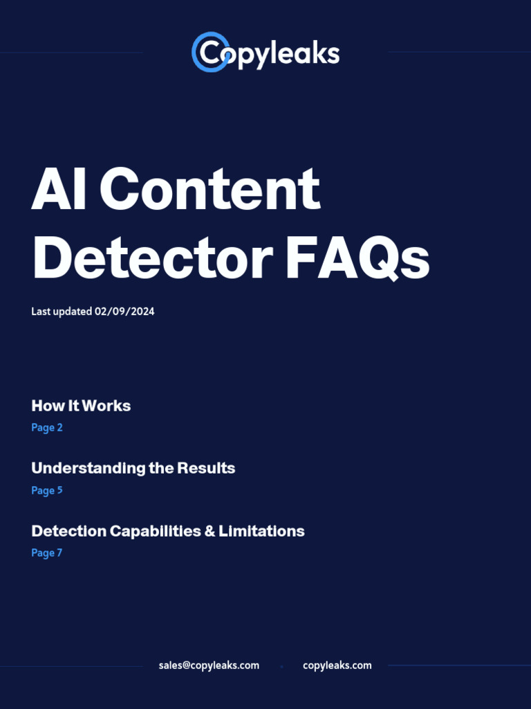 ai-content-detector-faqs | PDF | Artificial Intelligence | Intelligence (AI) & Semantics