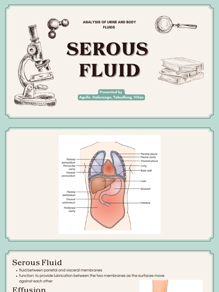 Serous Fluid | PDF | Medical Specialties | Clinical Medicine