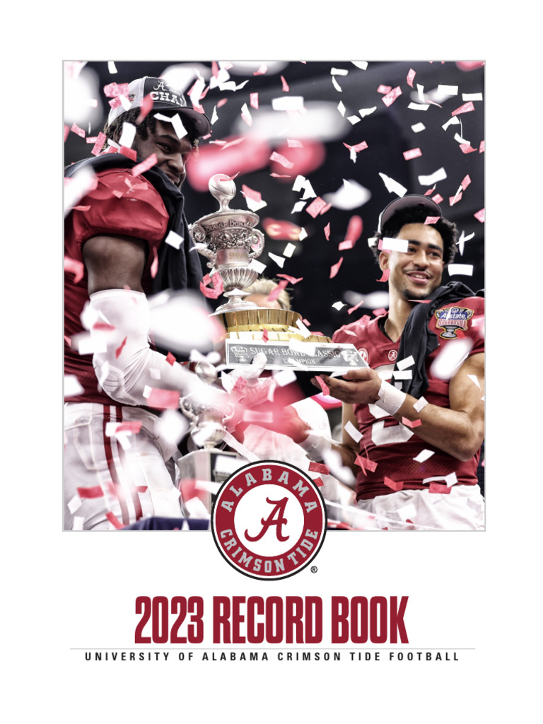 2023 Alabama Football Record Book | PDF | Alabama Crimson Tide Football ...